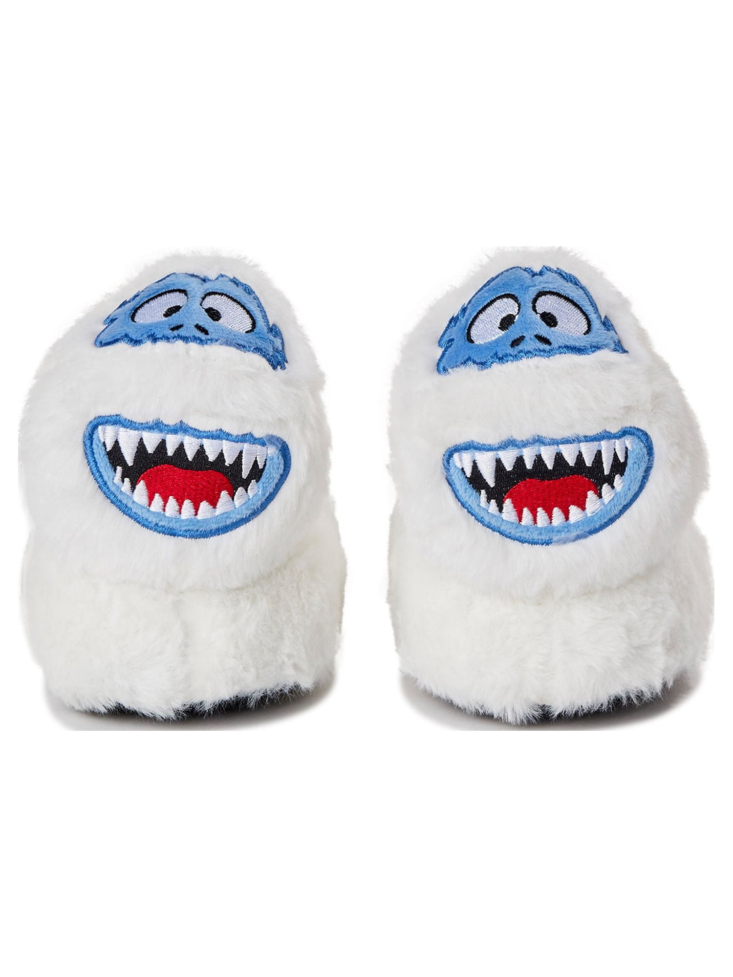 LICENSE Plush Bumble Slippers, White Cozy Toddler Reindeer Bedtime ...