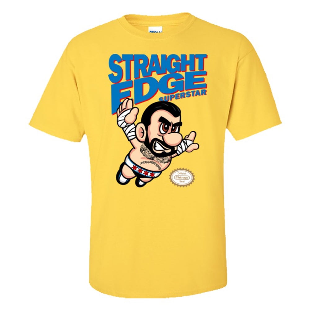 LICENSED Pro Wrestling Tees™ Adult Mens Unisex CM Punk Super Straight ...