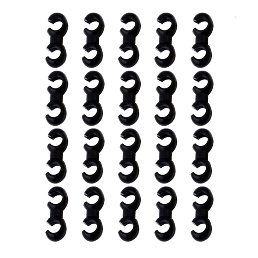 LICEWO 20 Pcs Bike Cable Clasps Bicycles Rotating S-Hook Clips Bike ...