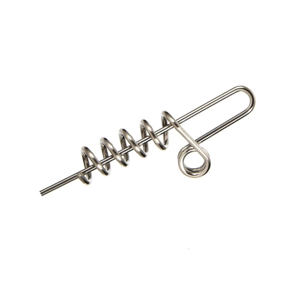 LICEWO 50Pcs Fishing Baits Keeper Center Pin Worm Crank Hook Fishing ...