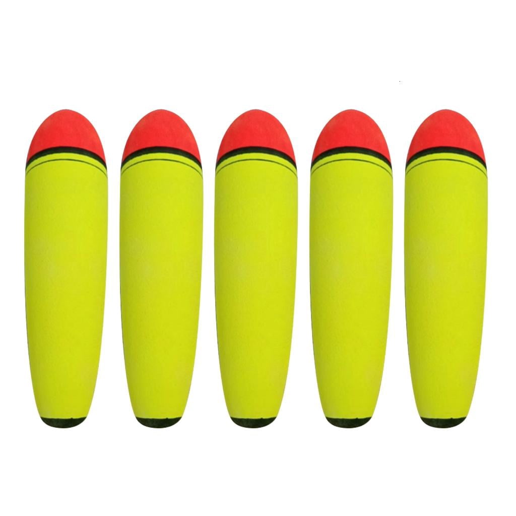 LICEWO 5Pcs/pack Multi-sizes EVA Foam Fishing Floats and Bobbers Slip ...