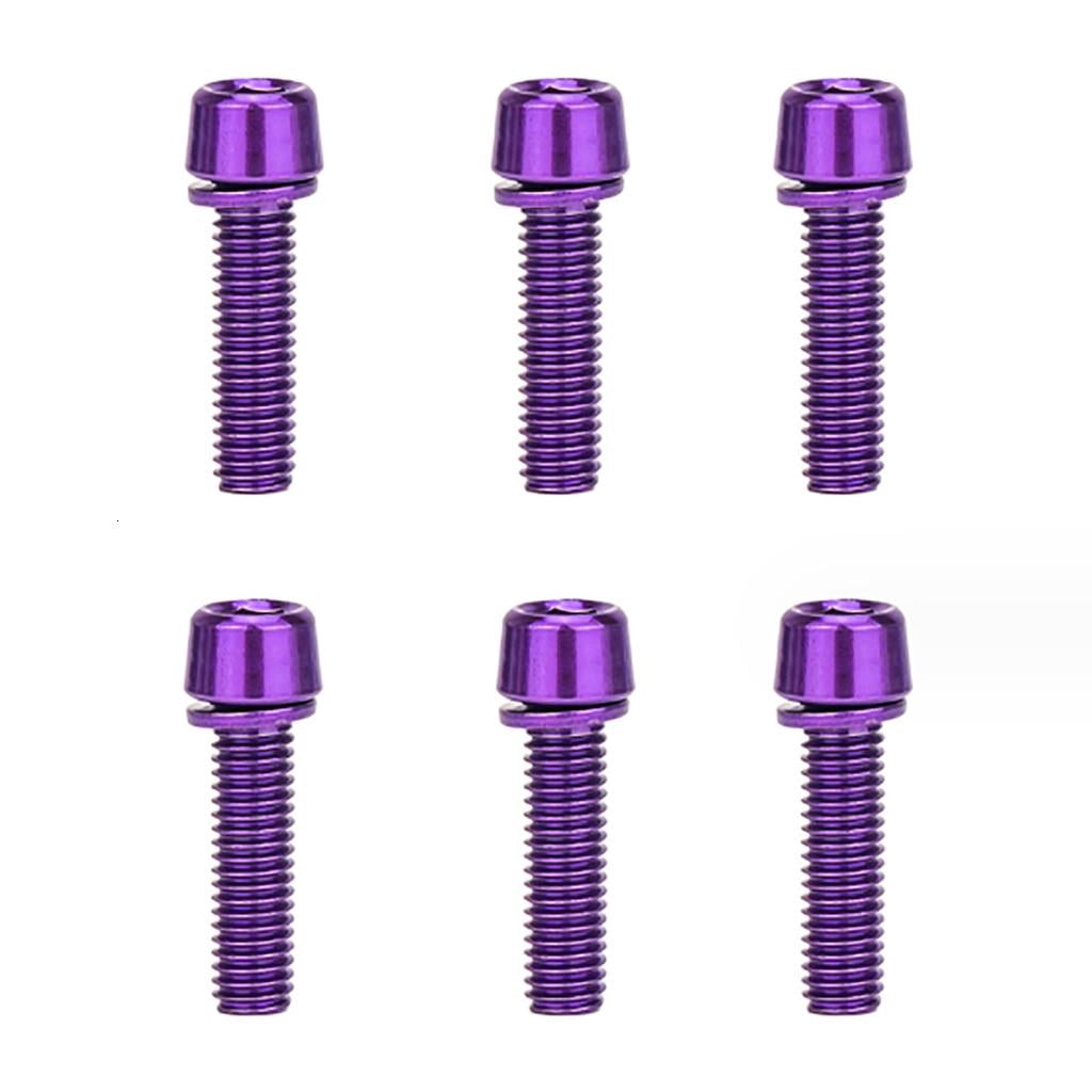 LICEWO 6 Pcs Stainless Steel Bicycles Stem Screw Tapered Head Bolts ...