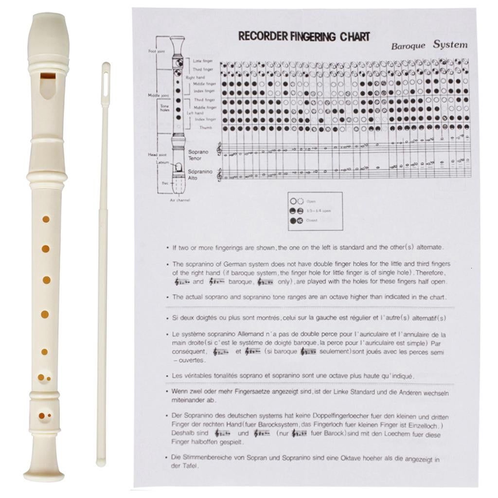 LICEWO 8-Hole Soprano Recorder Clarinet Food Grade ABS Treble Flute ...