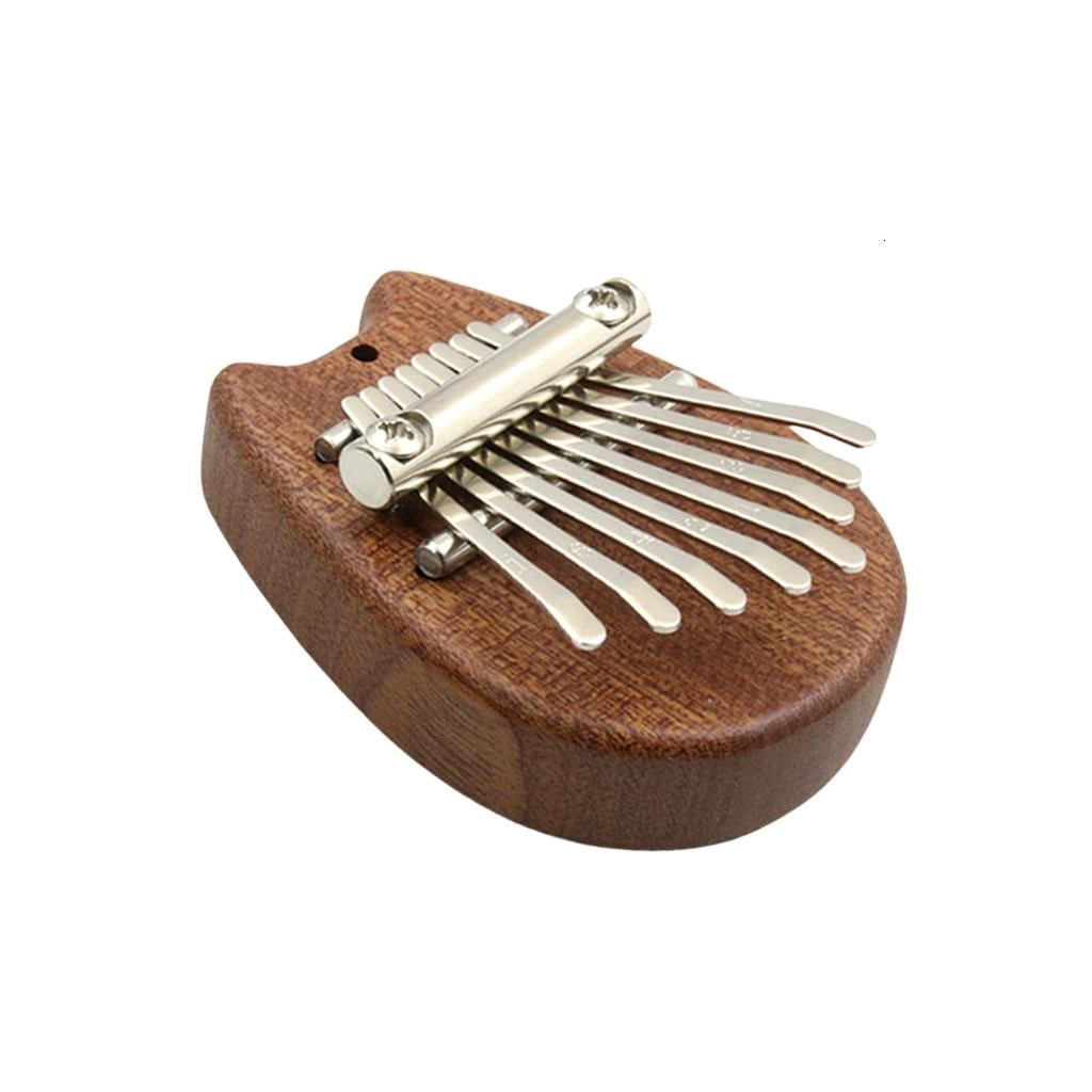 LICEWO 8 Keys Thumb Piano Portable Wood Finger Piano Beginner Keyboard ...