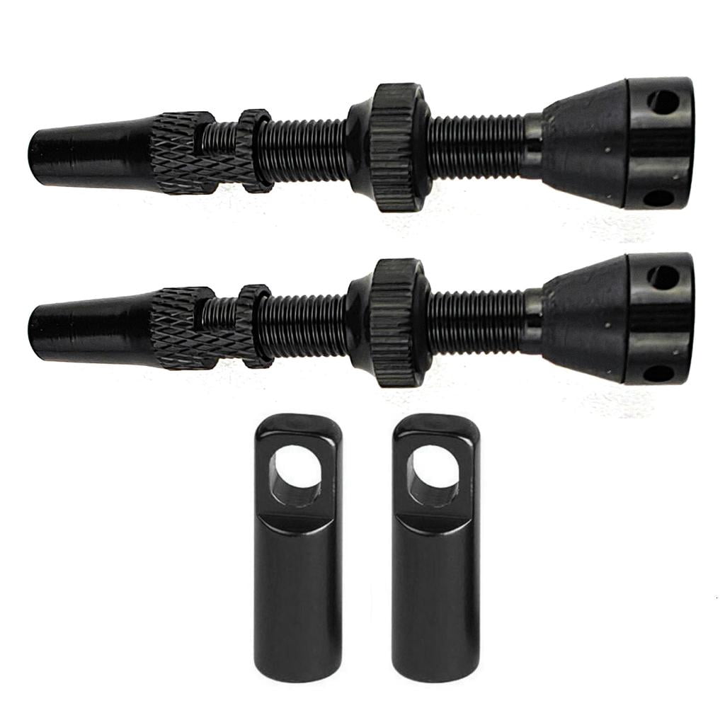 LICEWO Aluminum Alloy Bicycles Valves Stem Valves Stem Caps Kits for Tubeless Bicycles Tires ...