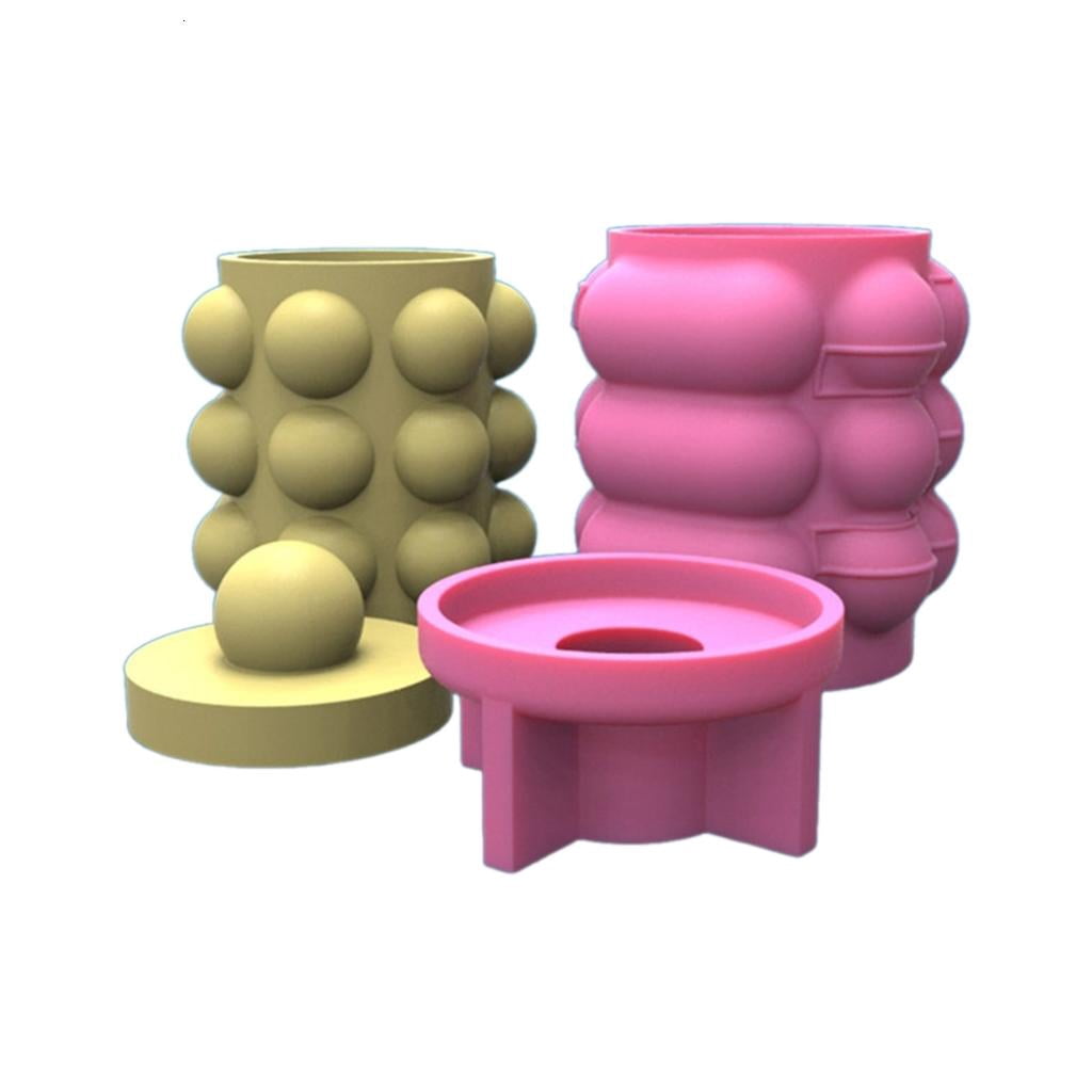 LICEWO Bubble Storage Box Silicone Molds Concrete Casting Flower Pot ...