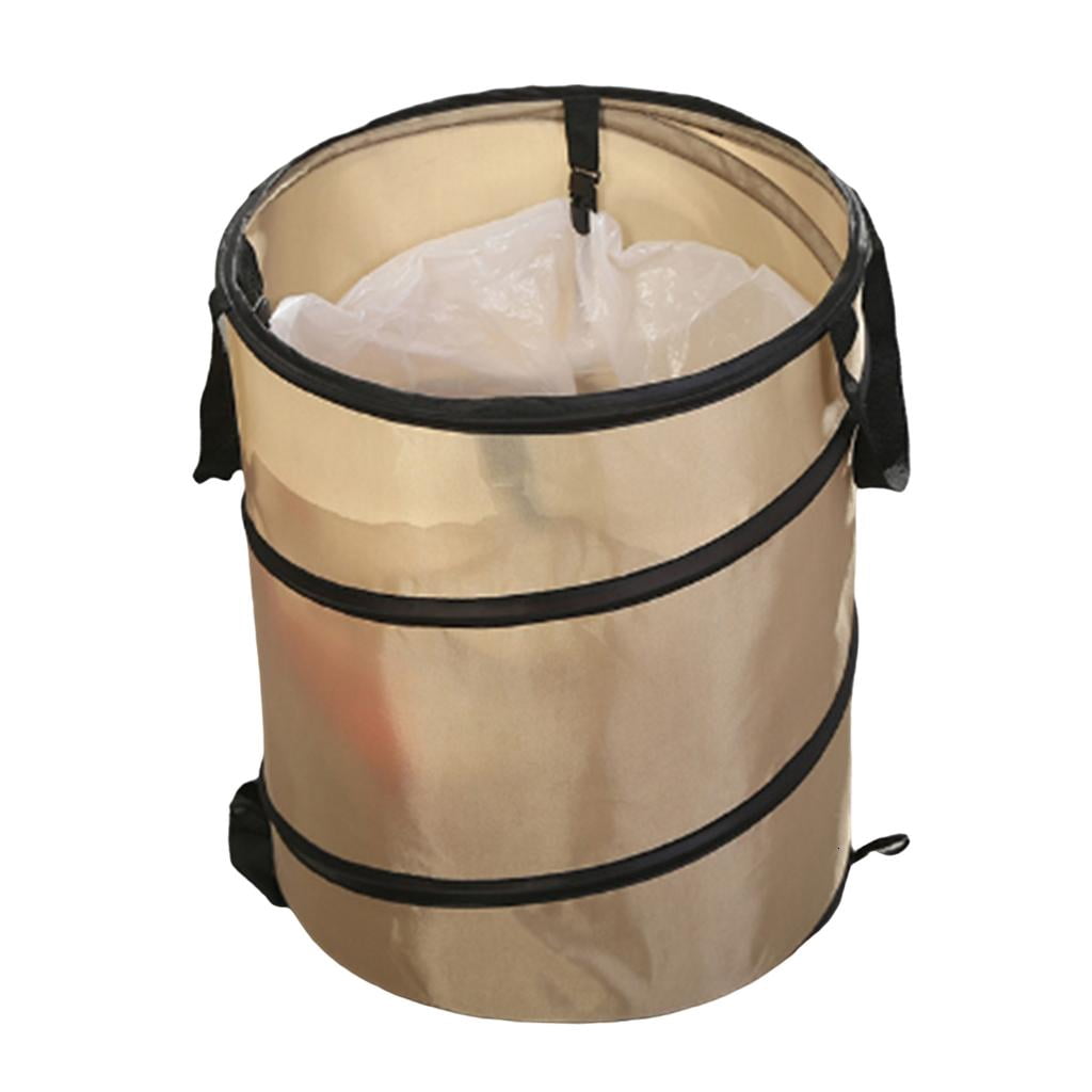 LICEWO Camping Trash Can Garbage Bin Wastebasket Can Container for ...