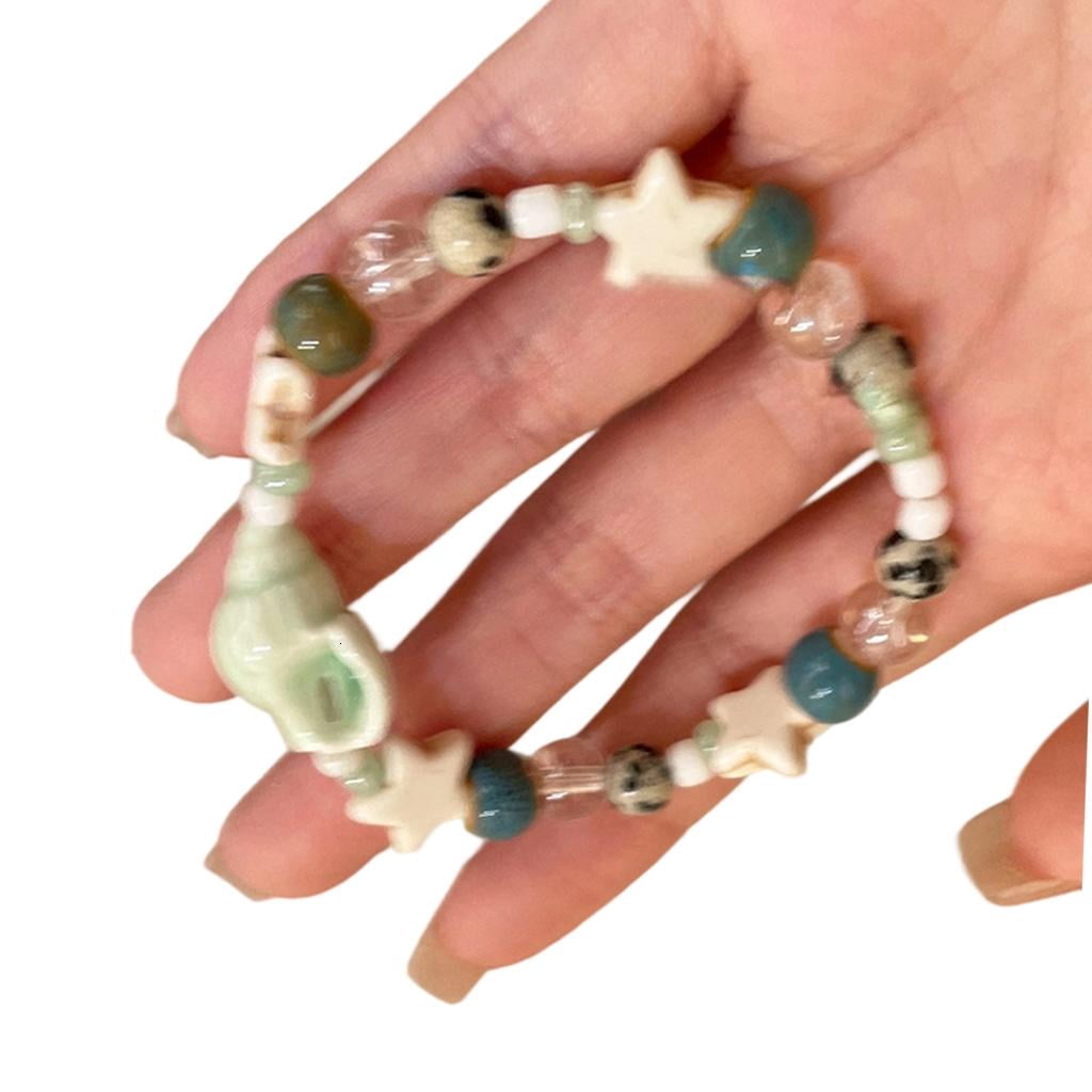 LICEWO Ceramic Starfish Conch Shell Bracelet Vacation Jewelry Accessory ...