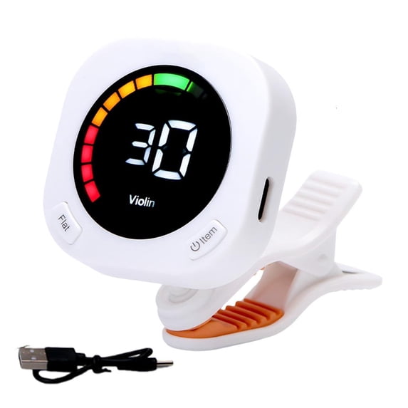 LICEWO Clip on Rotating Guitar Tuner Electric Guitar Tuner Universal ...