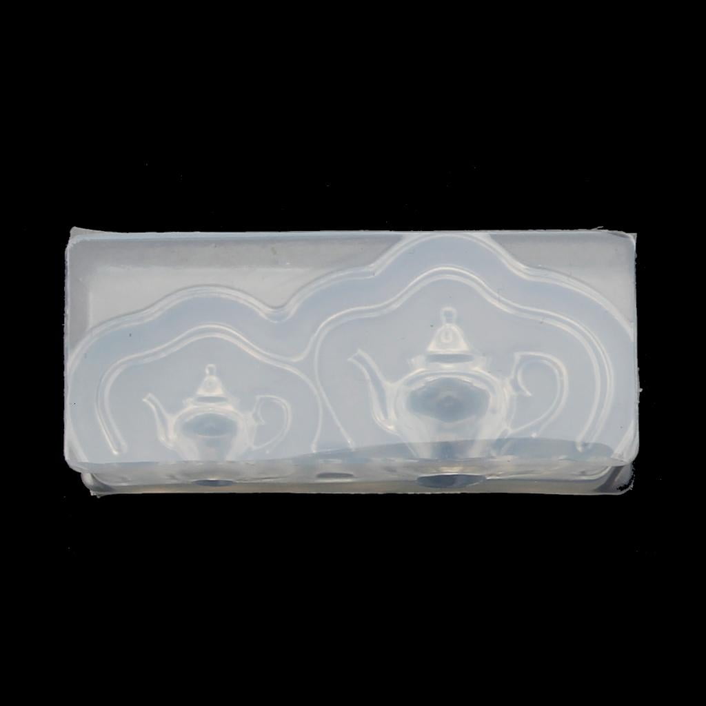 LICEWO DIY Mini Teapot Shape Epoxy Silicone Mold Flat Mini Teapot Resin ...