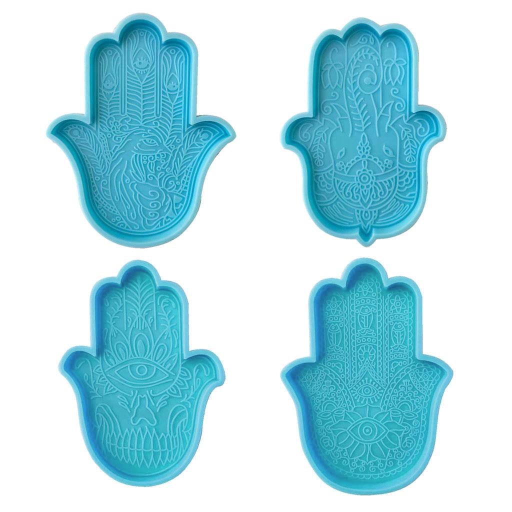 LICEWO Diy Fatima Hand Tea Tray Coffee Coaster Molds Epoxy Placemat ...