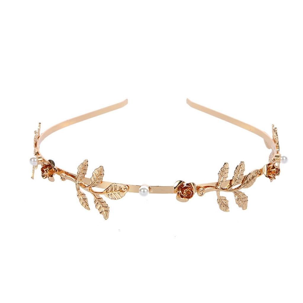 LICEWO Earrings Leaf Filigreed Headpiece Armlet Foliage Armband Open ...