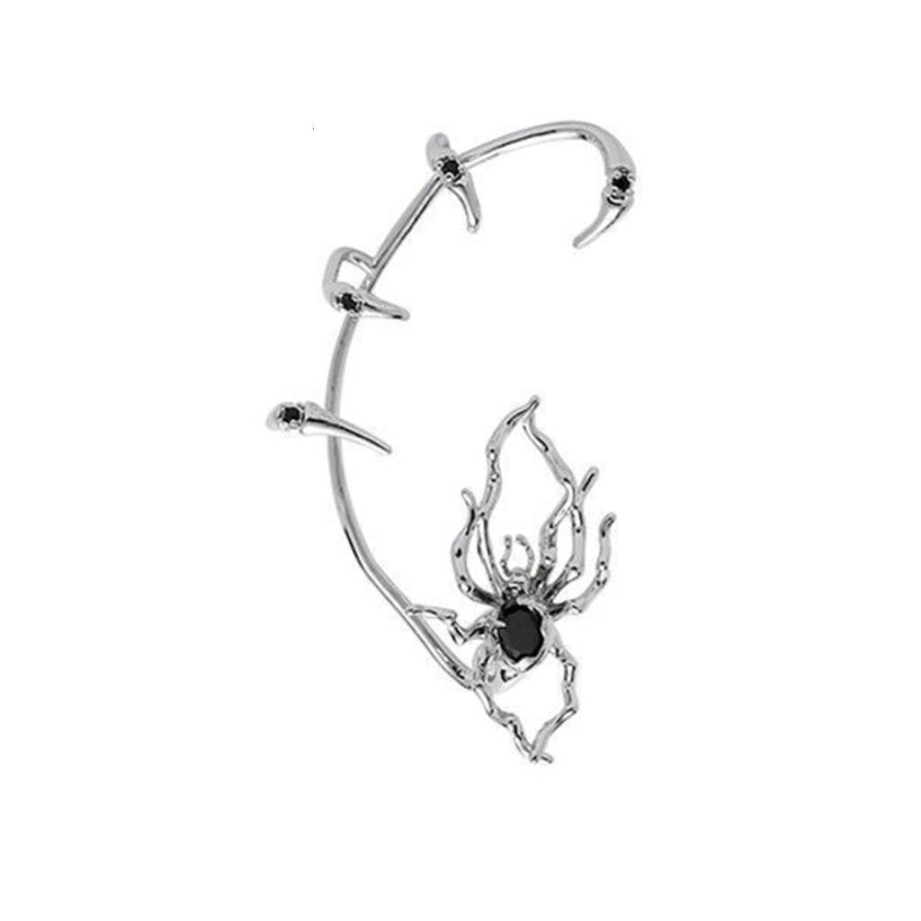 LICEWO Exaggerated Earrings Punk Cartilage Ear Clip Metal Spider Claws ...