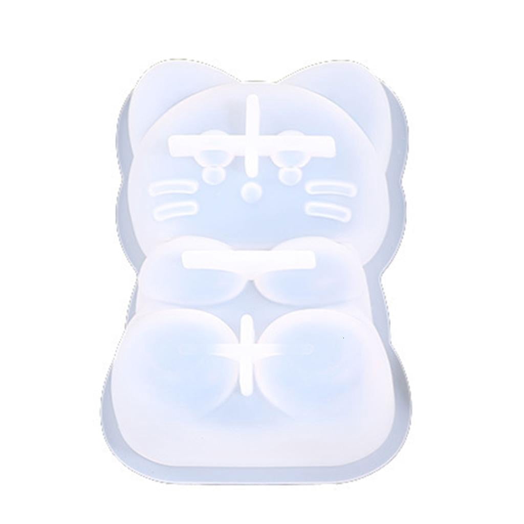 LICEWO Lovely Sitting Cats Silicone Decoration Figurine Lightweight 22g ...
