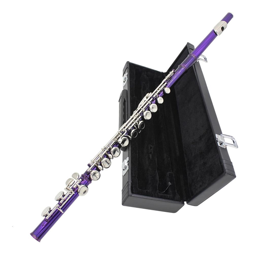 LICEWO Professional Horizontal Flute With Bag Cleaning Cloth Stick 16 ...