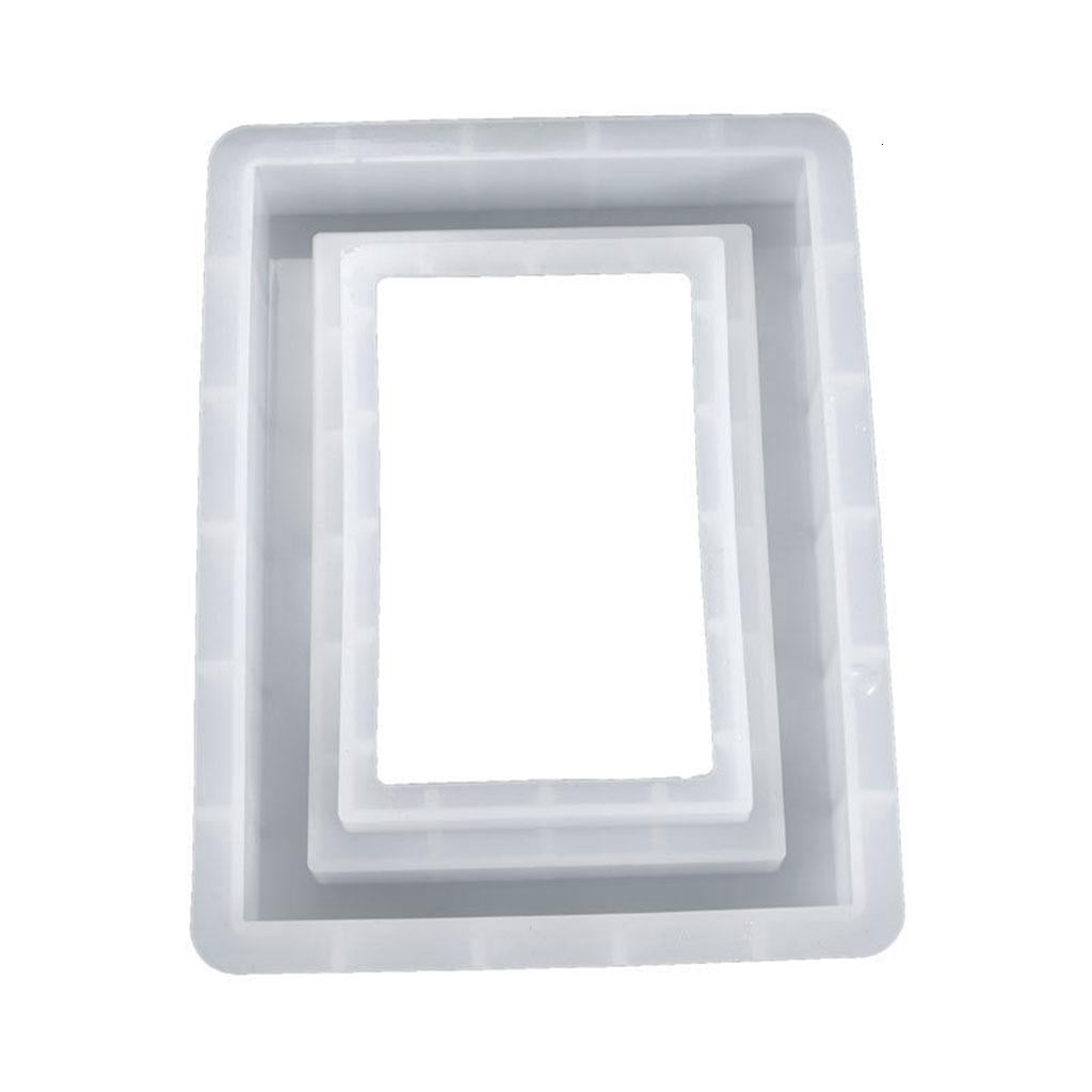 LICEWO Resin Crystal Epoxy Mold Rectangular Photo Frame Decorations ...