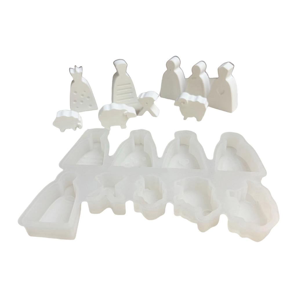 LICEWO Reusable Silicone The Advent Craft Molds for Christmas Candle ...