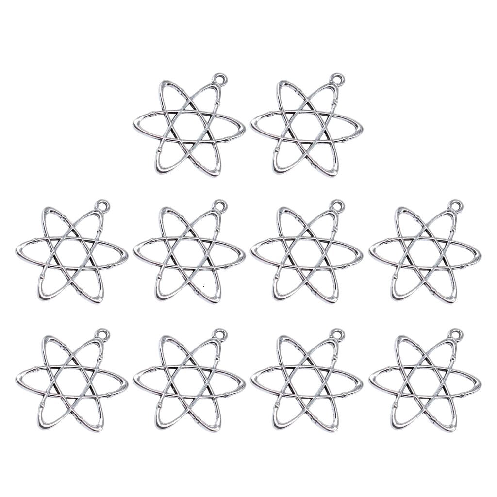 LICEWO Set Of 10 Metal Atomic Structure Pendants for Educational Use ...