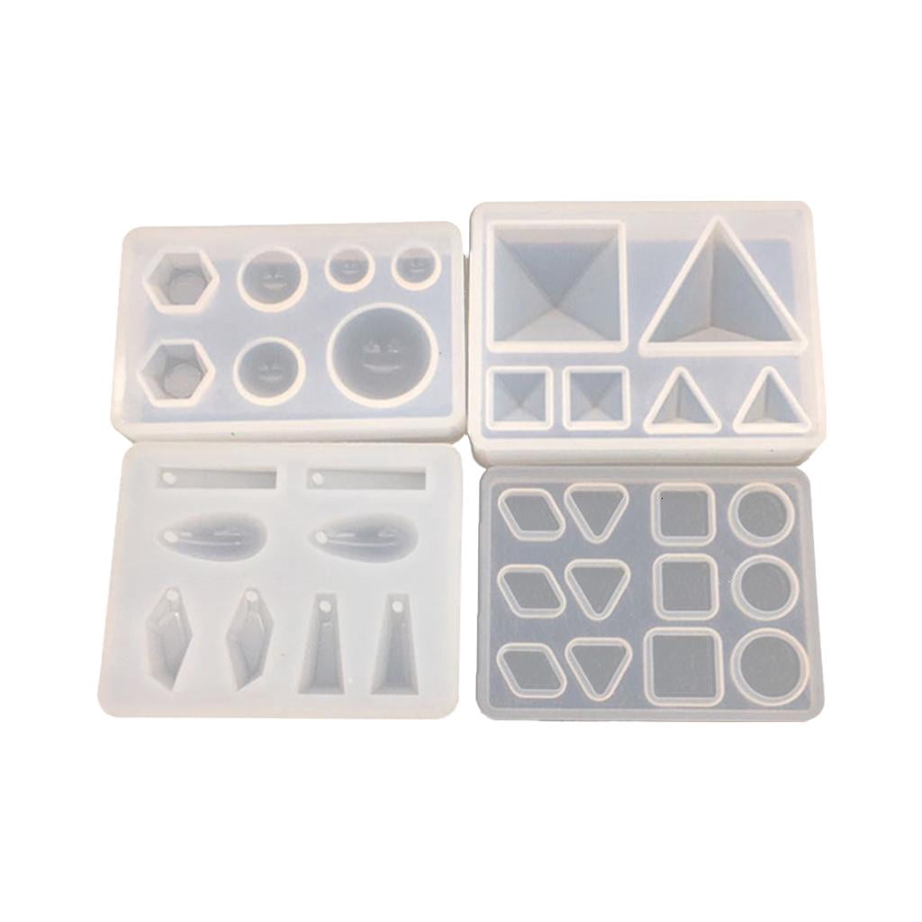 LICEWO Silicone Crystal Epoxy Mold with Hole Mold with Groove Simple ...
