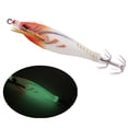 LICEWO Soft Fishing Lures Shrimp Hook Artificial Glow Cuttlefish Tackle ...
