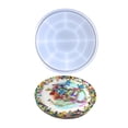 LICEWO Storage Tray Silicone Mold DIY Round Tray Mould Crystal Epoxy ...