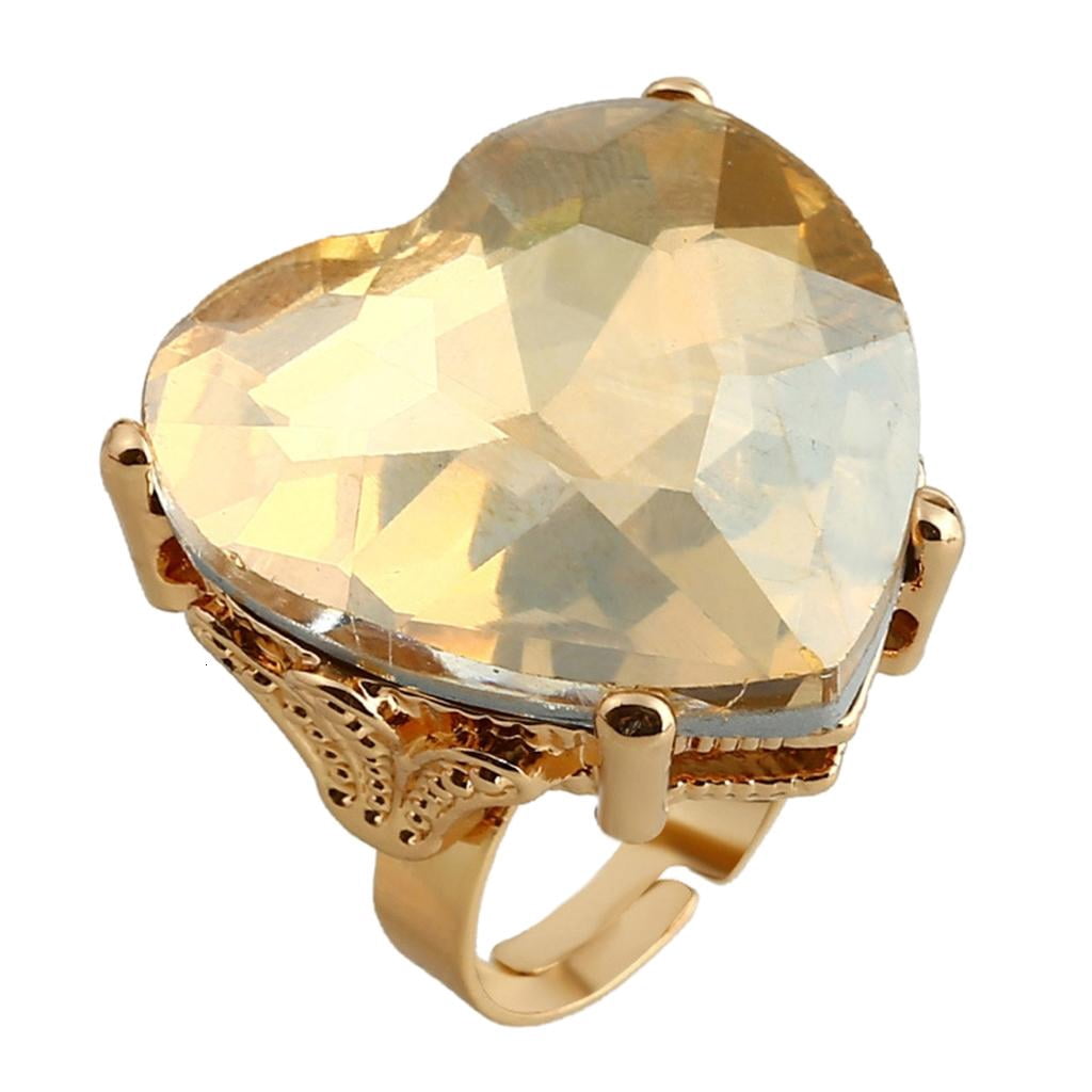 LICEWO Sweet Style Finger Rings Open Finger Rings Heart Shaped ...