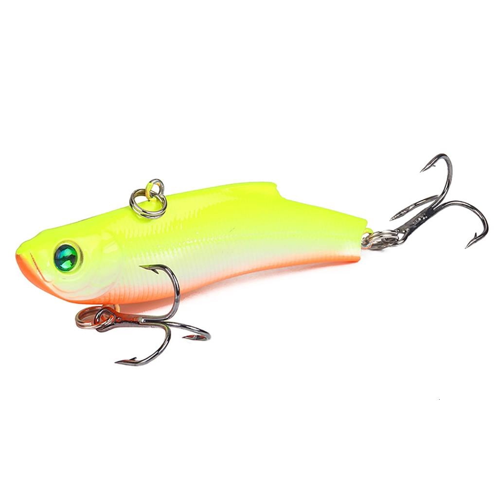 LICEWO Winter Ice Fishing Lures 7cm/18g Sinking Artificial Rattlin ...