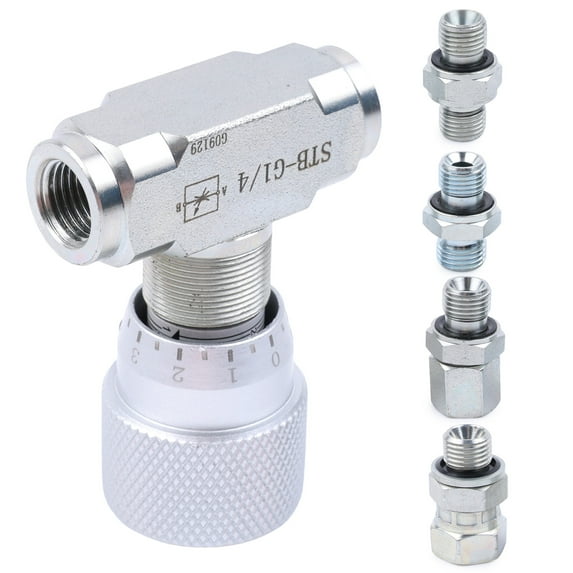 LICHENGTAI 1/4in Hydraulic Adjustable Flow Control Valve for Mini ...