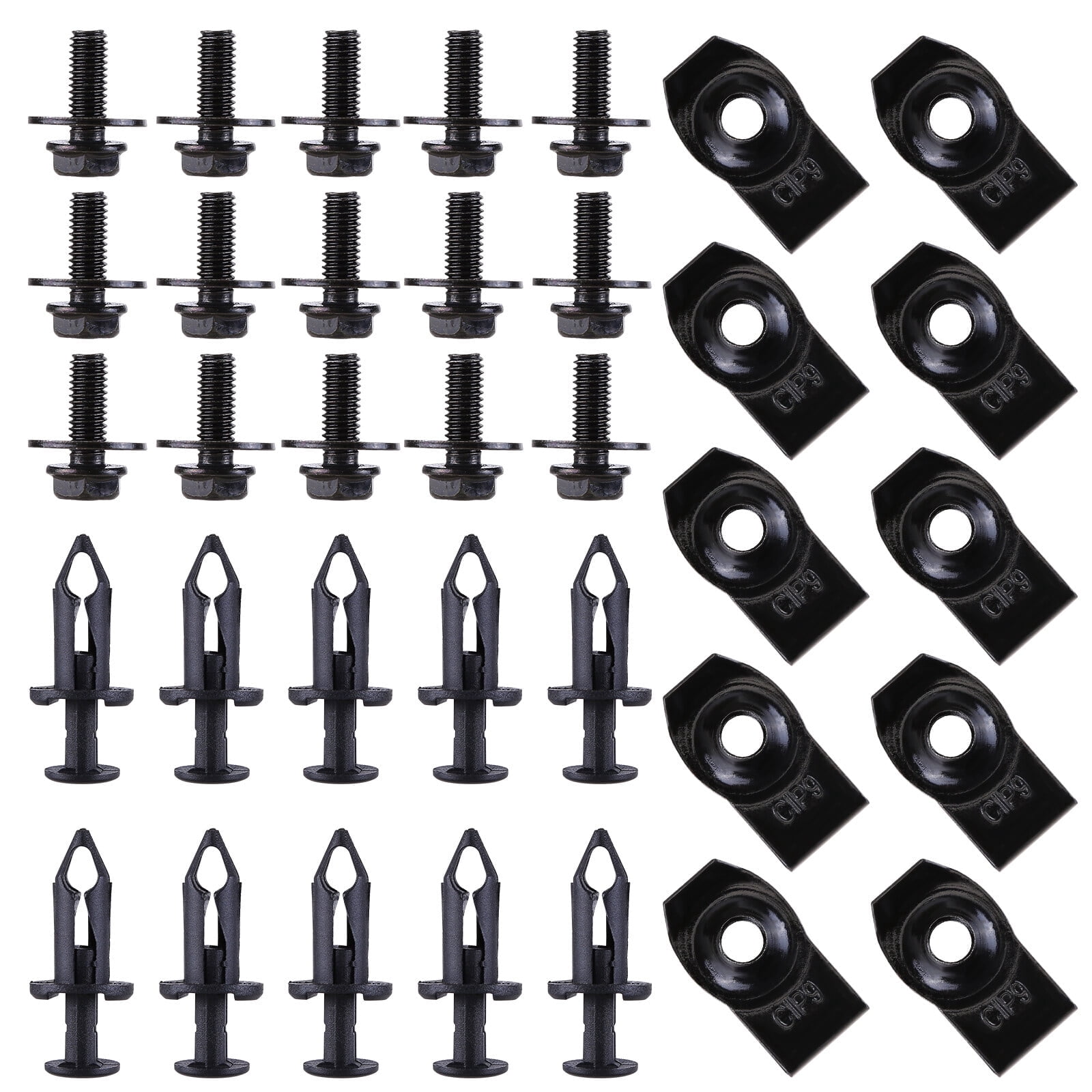LICHENGTAI 35Pcs Under Cover Engine Splash Shield Guard Body Bolts ...