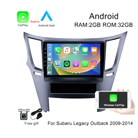 LICHENGTAI 9" Car Stereo Radio GPS Navi 4+64GB For Subaru Outback ...