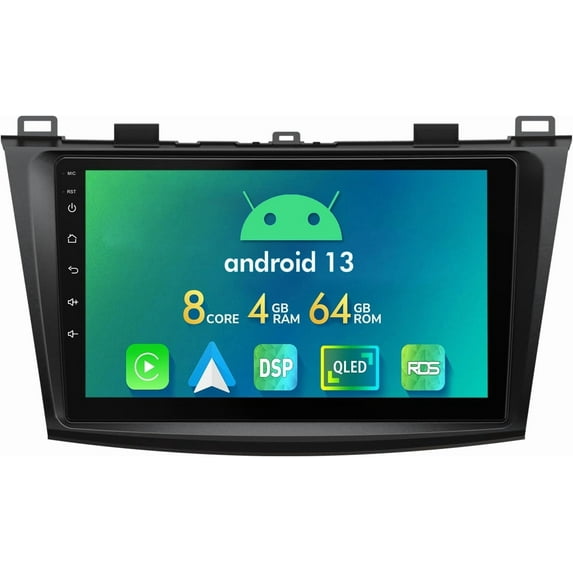 LICHENGTAI Car Stereo 9" Android 13 4+64G with CarPlay Android Auto GPS ...