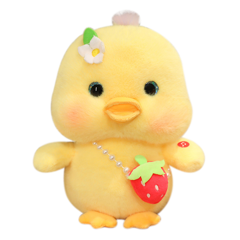LICHENGTAI Cute Duck Plush Toy Strawberry Duckling Doll Comfortable ...