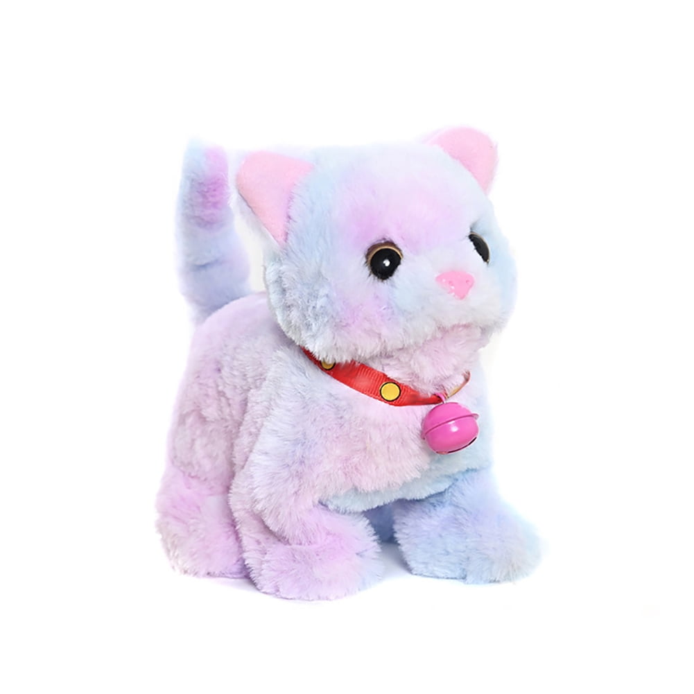 LICHENGTAI Electric Cat Plush Toy Make Sounds Cat Toy Walking Cat Plush ...