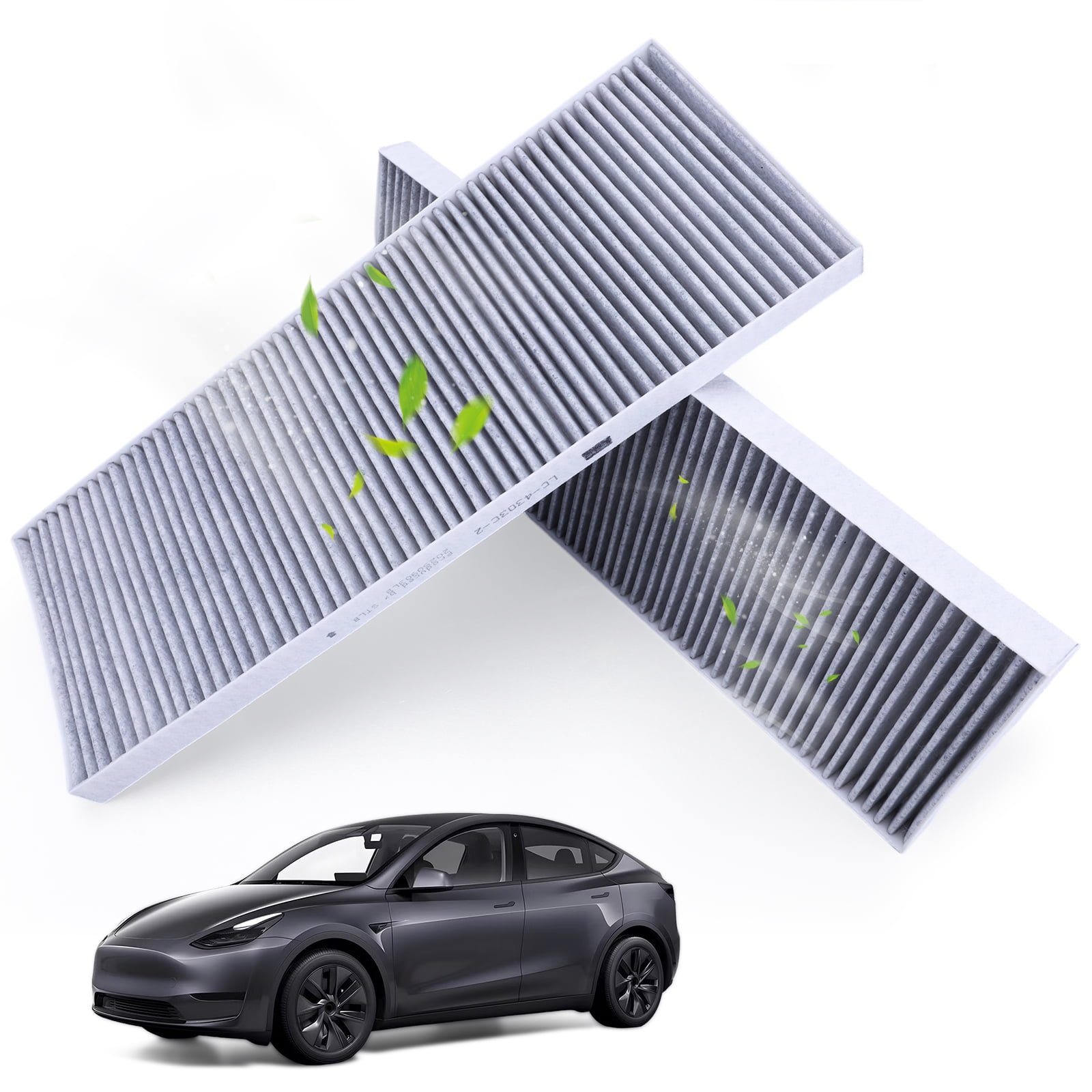 LICHENGTAI Engine Cabin Air Filter Kit Replace 1658376-00-A for Tesla ...