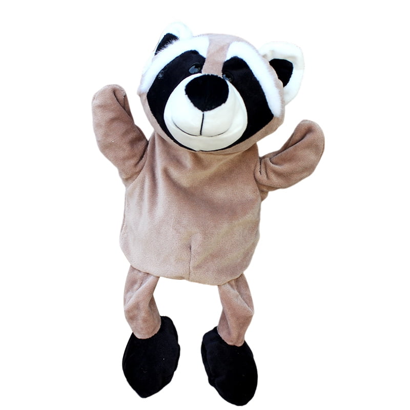 LICHENGTAI Hand Puppet Toys Ventriloquist Animal Mittens, Raccoon ...