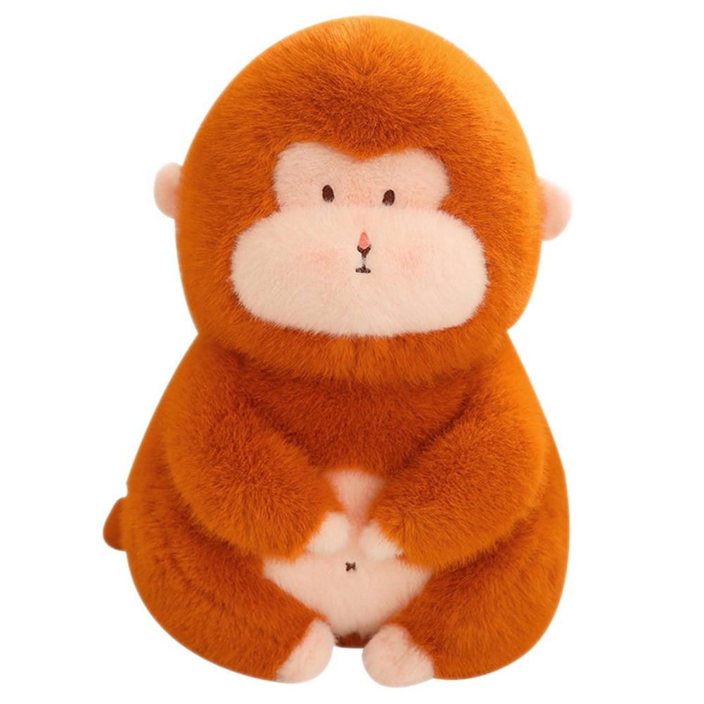 LICHENGTAI Monkey Plush Doll Sitting Position Adorable Simulation Small ...