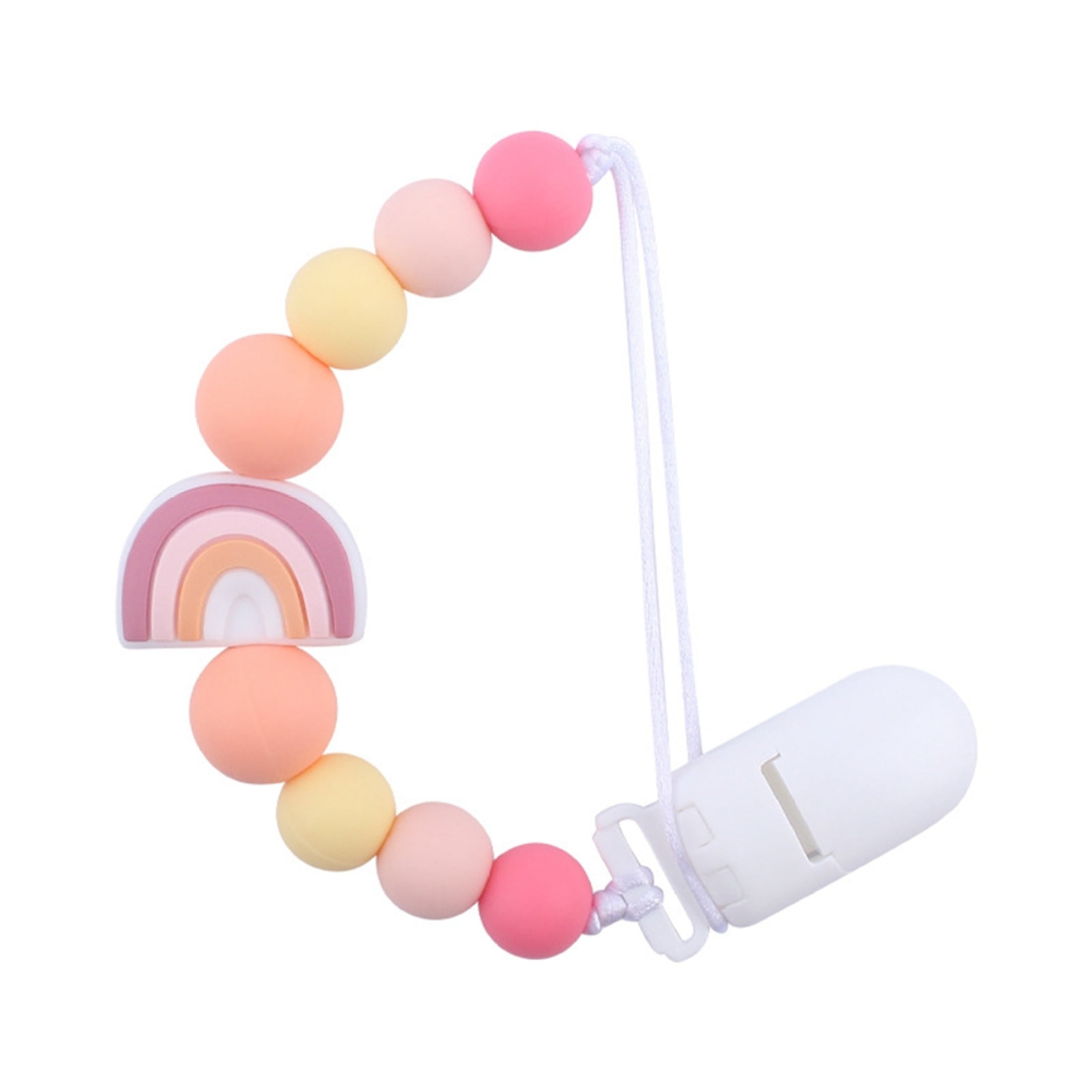 LICHENGTAI Silicone Colorful Pacifier Chain Cute Baby Pacifier Chain ...