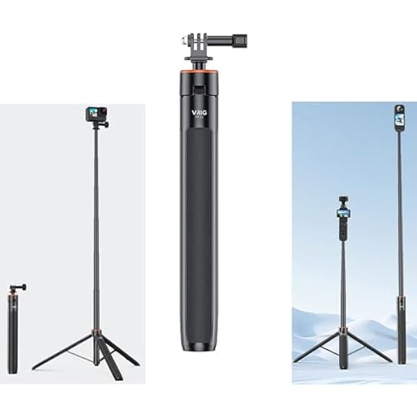 LICHIFIT Extendable Tripod Selfie Stick for DJI OSMO Pocket 3 / Action ...