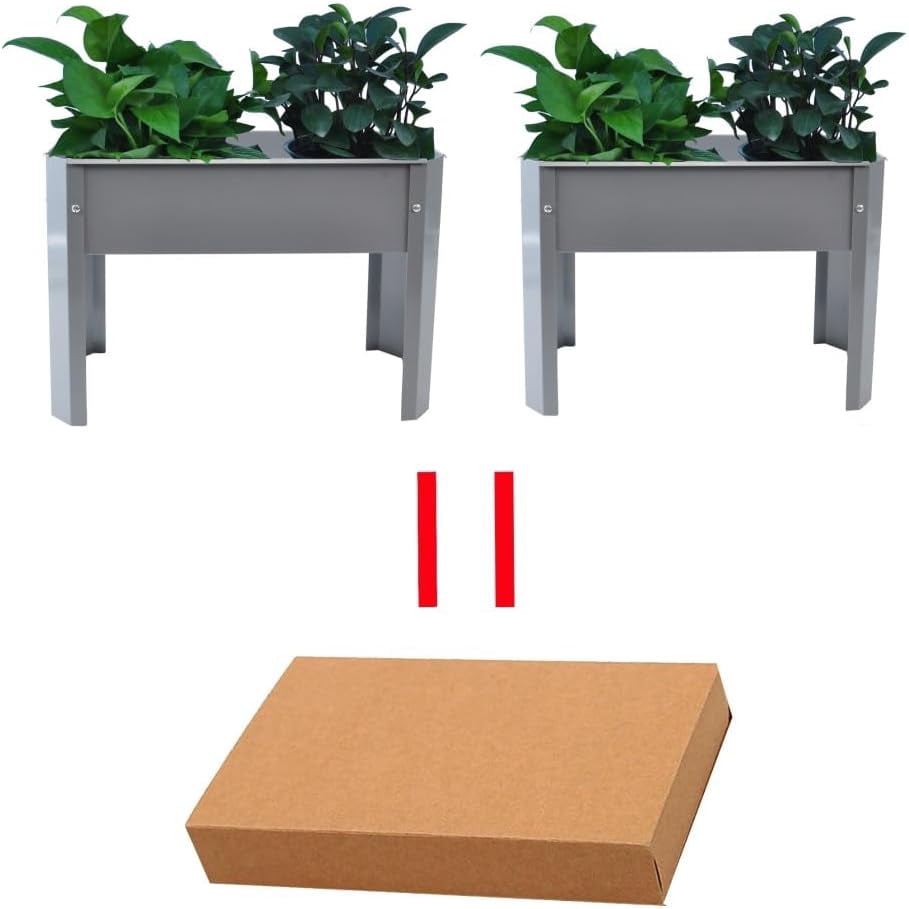 LICOME Raised Planter Box, Elevated Outdoor Garden Bed with Legs ...