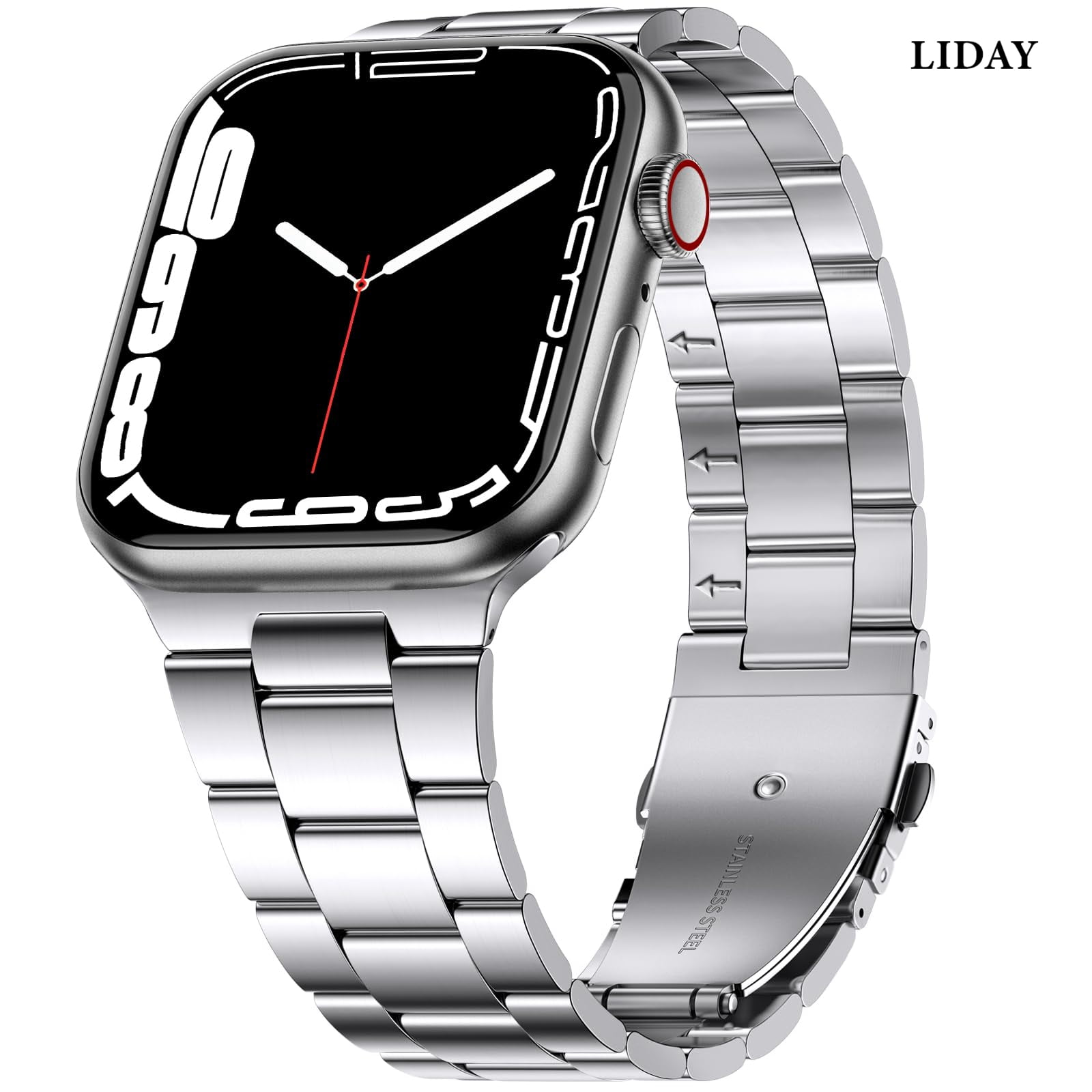 LIDAY Stainless Steel Band Metal Compatible with Apple Watch Bands and ...