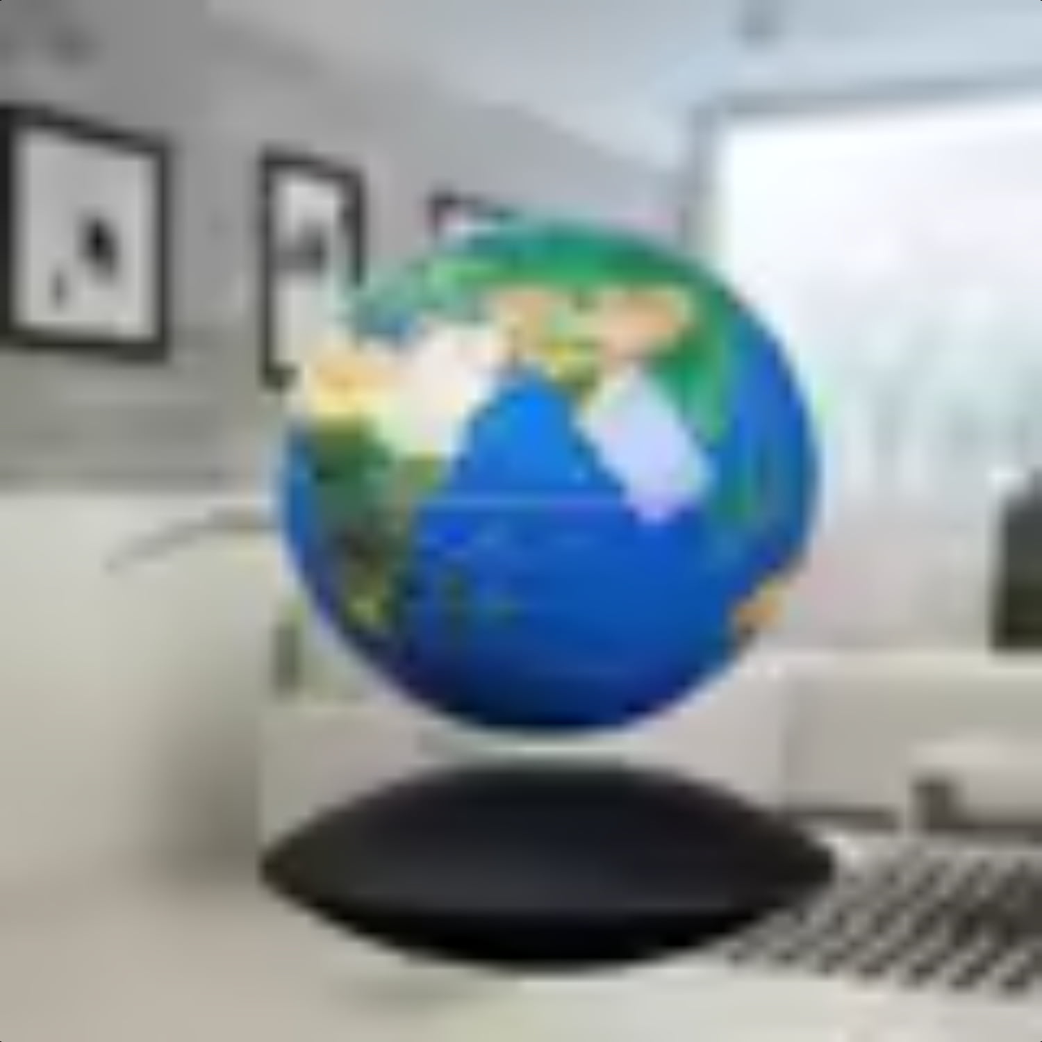 LIDNGLN Decorative Floating World Map Levitation Globe - 360 Degree ...