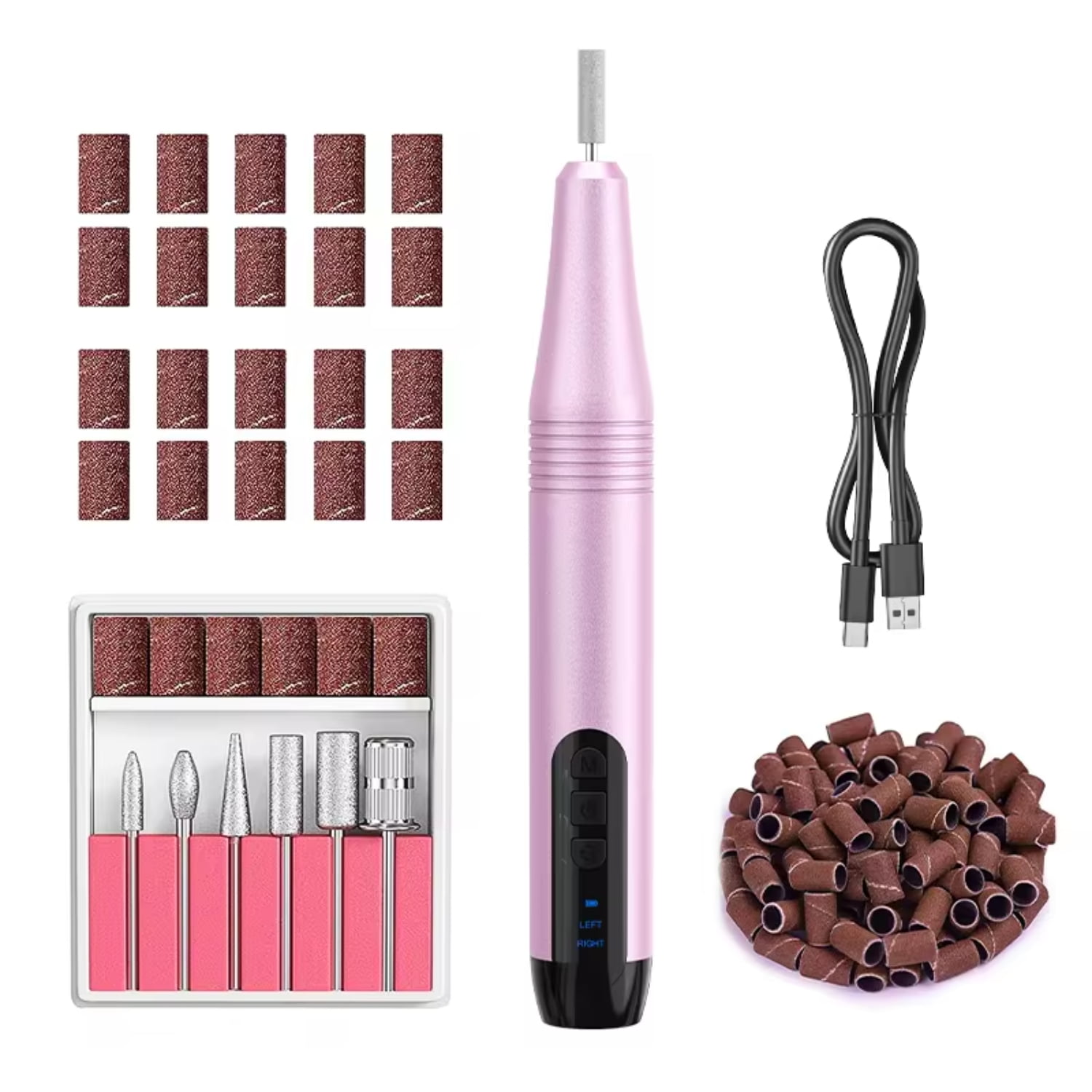 LIDNGLN Professional Nail Polisher Drill Bits for Grinding and ...
