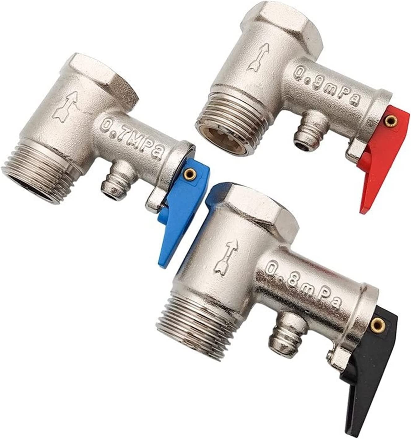 LIDON Valve 1/2" BSP Male Thread 0.7MPA 0.75MPA 0.8MPA Brass Pressure ...
