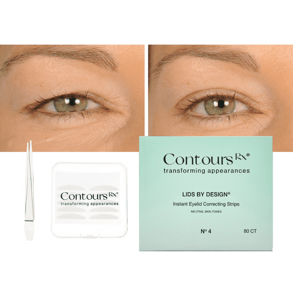 LIDS BY DESIGN - 5mm Eyelid Correcting Strips, Moderate Lift, 80 Count ...