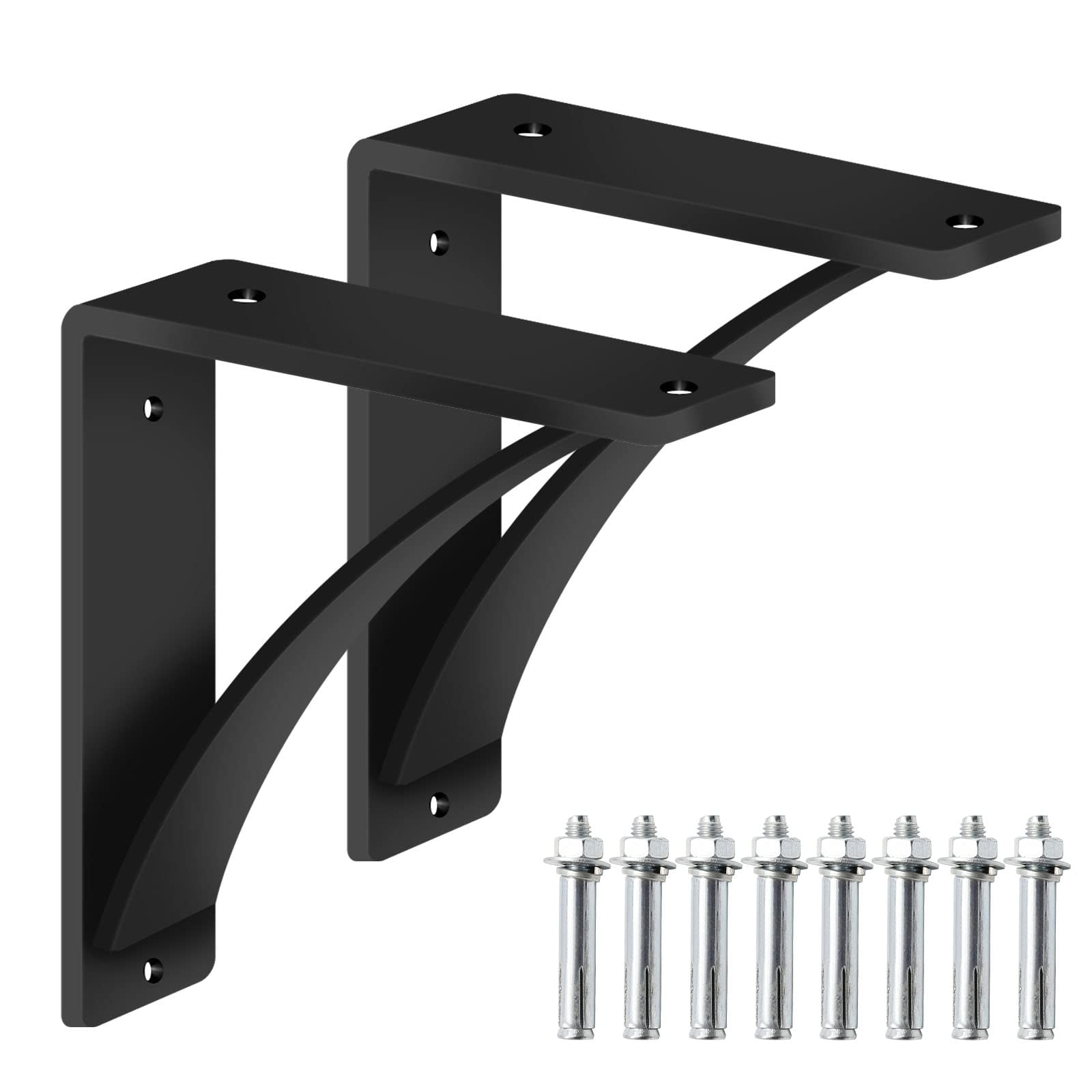 LIDSCURA 2 Pack 8 x 9 x 2.5" Duty Shelf Brackets, Floating Shelf ...