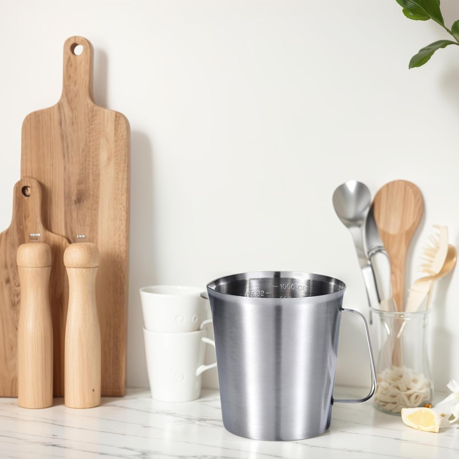 LIDUI-1.0L/32oz SUS304 Stainless Steel Measuring Cup - Precision ...