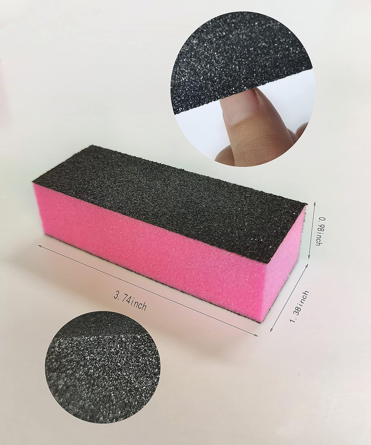 LIDUI-10 Pcs 3 Way Nail Sanding Buffer Block Polisher Buffing File 80 ...