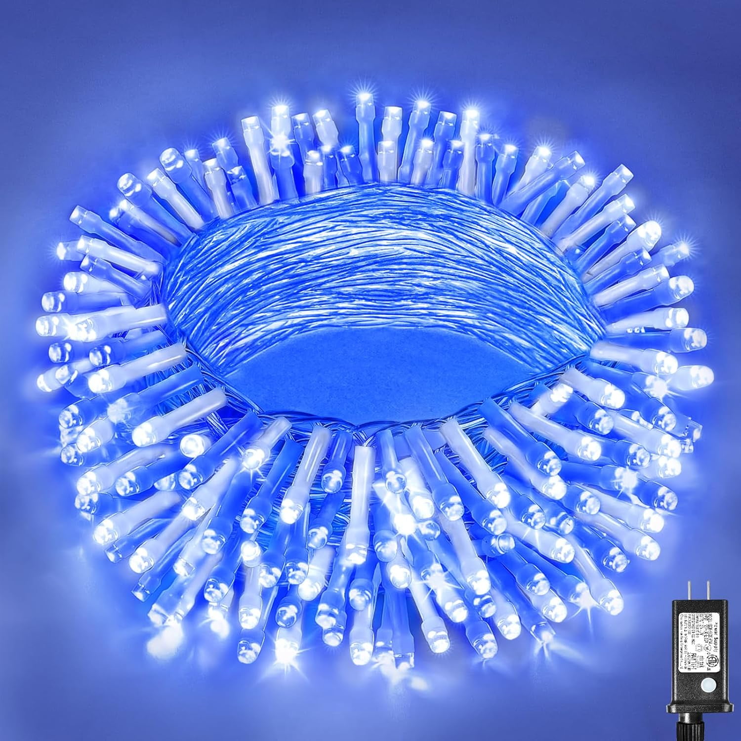 LIDUI-100 LED Christmas Lights Outdoor, 33ft Christmas String Lights ...