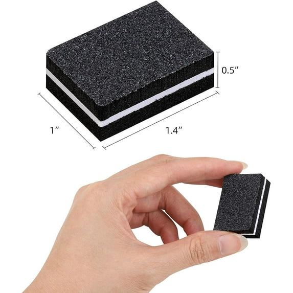 LIDUI-100 Pcs Mini Buffers for Nails 180/100 Grit Buffer for Acrylic ...