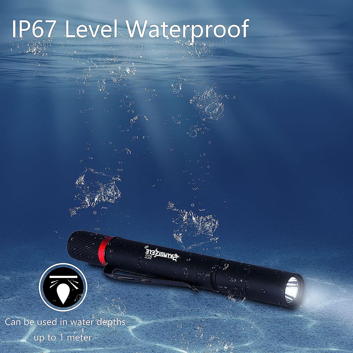 LIDUI-2 Pack LED Pen Flashlight, 3 Mode Pen Lights, Ultra Bright Mini ...